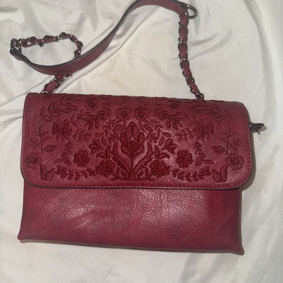 Sam & Hadley | Bags | Sam Hadley Floral Embroidered Purse Vegan ...